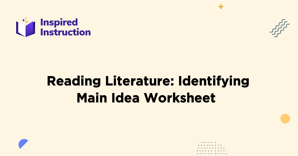 Reading Literature Identifying Main Idea Worksheet Activities NJSLA reading-literature-identifying-main-idea-worksheet-activities-njsla
